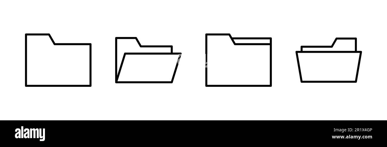 Folder icon vector. folder vector icon Stock Vector Image & Art - Alamy