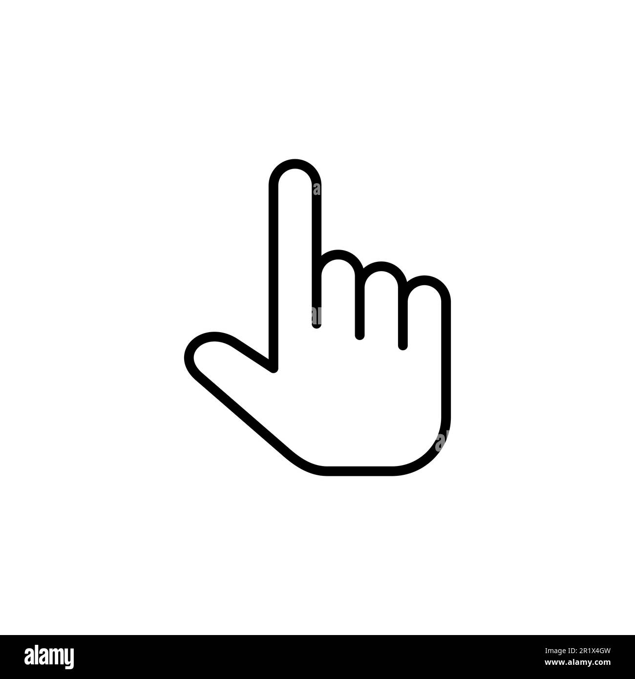Hand cursor icon. cursor icon vector. hand cursor icon clik Stock ...