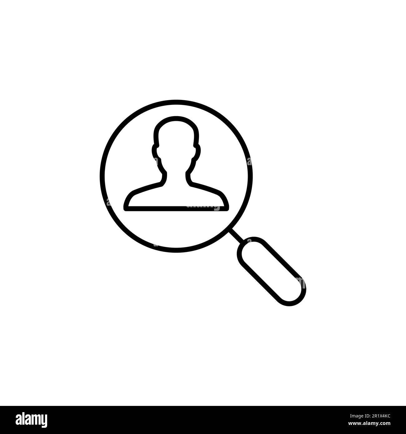 Hiring icon vector. Search job vacancy icon. Human resources concept ...