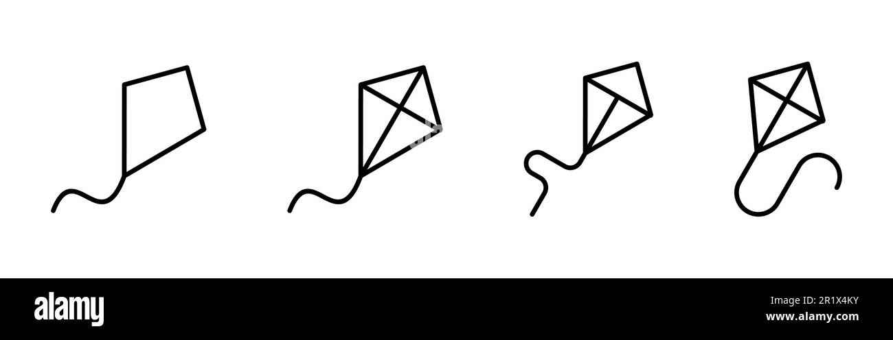 Kite icon vector. kite vector icon Stock Vector Image & Art - Alamy