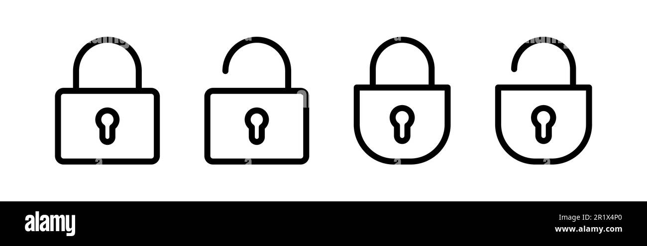 Lock icon vector. Padlock icon vector. Encryption icon. Security symbol ...