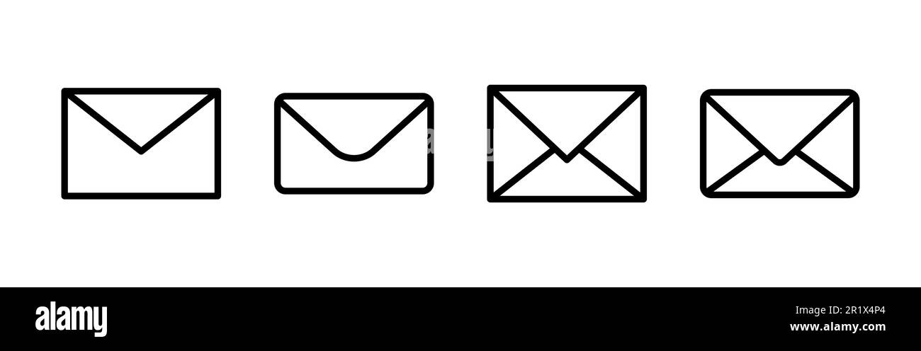 Mail icon vector. email icon vector. E-mail icon. Envelope illustration ...