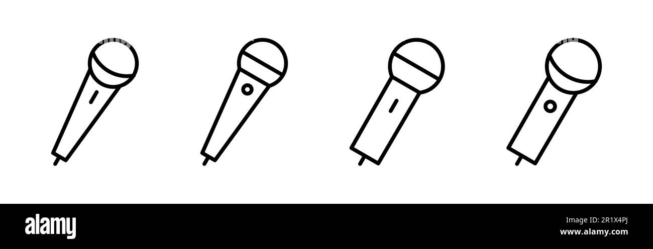 microphone icon vector. karaoke icon vector Stock Vector Image & Art ...