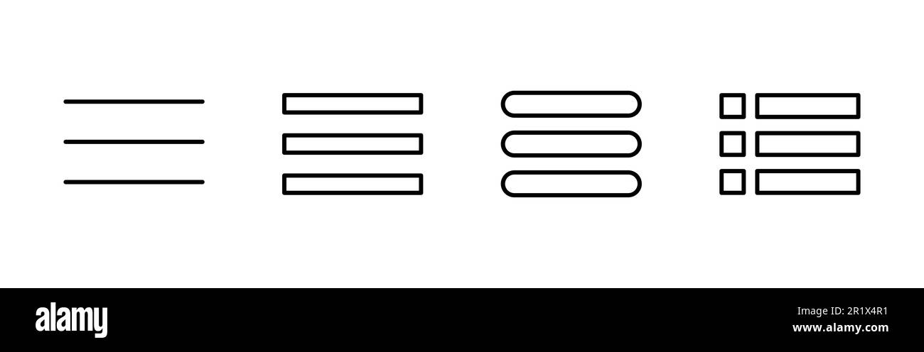 Menu Icon vector. web menu icon. hamburger menu symbol Stock Vector ...