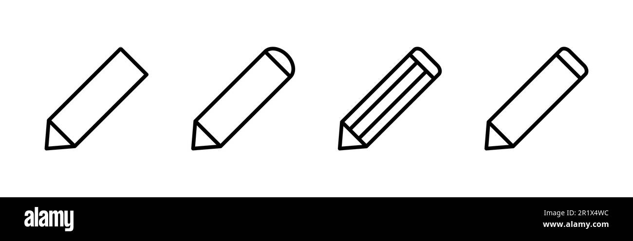 Pencil icon vector. pen symbol. edit icon vector Stock Vector Image ...