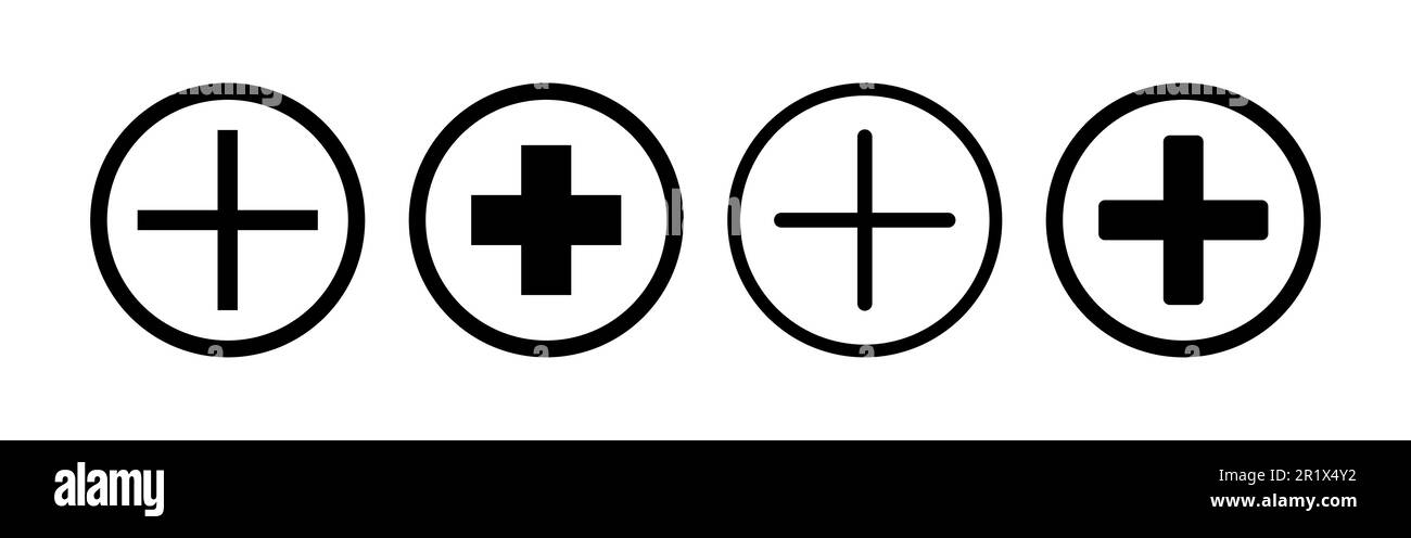 Plus Icon vector. Add plus icon Stock Vector Image & Art - Alamy