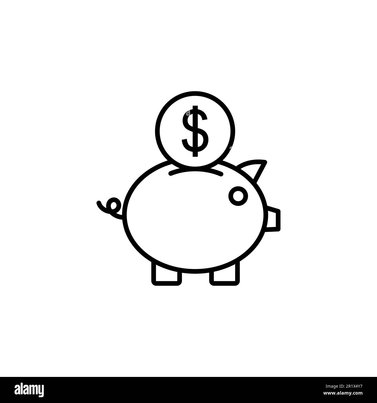 Piggy bank icon vector. piggy money icon Stock Vector Image & Art - Alamy