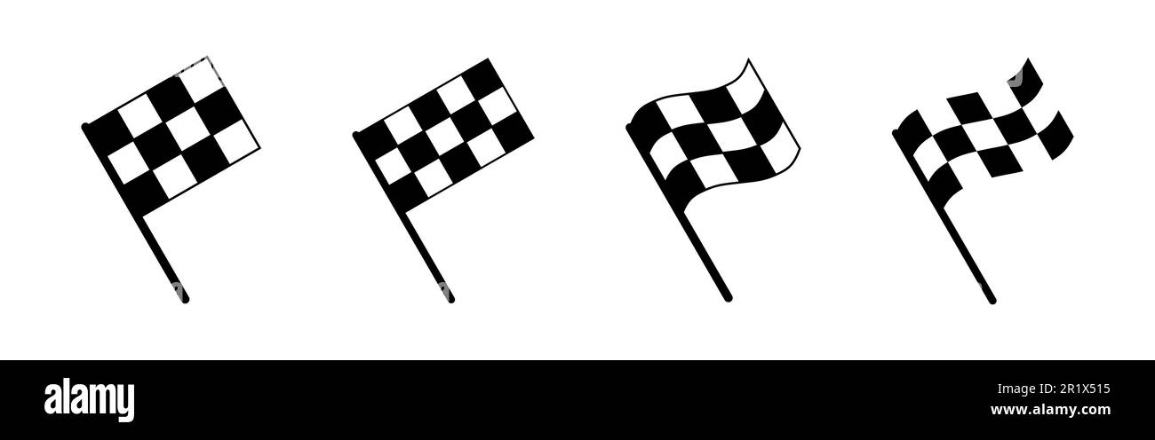Racing flag icon vector. race flag icon.Checkered racing flag icon ...