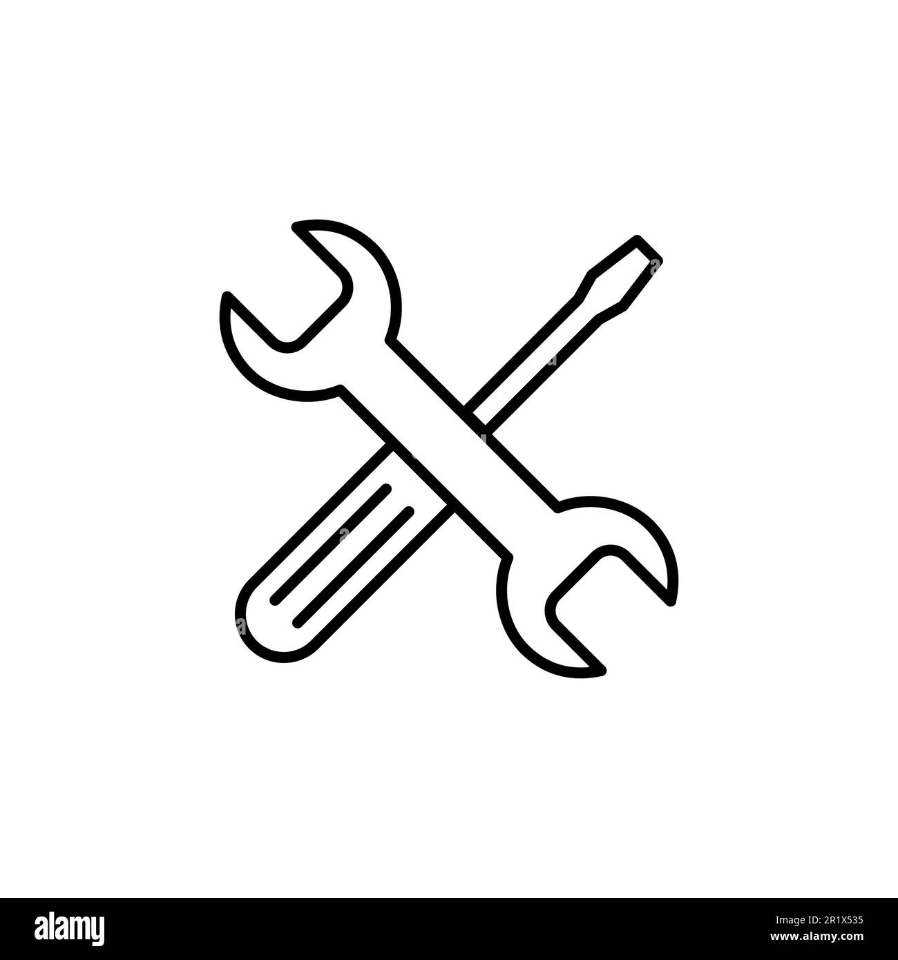 Repair tools icon vector. tool icon vector. setting icon vector. Wrench ...