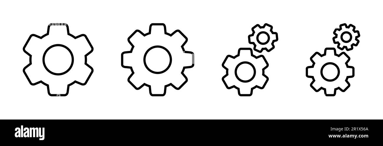 Setting Icon Vector. Cog Settings Icon Symbol Stock Vector Image & Art ...