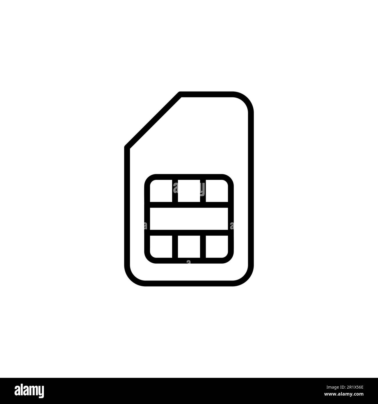 Sim card icon vector. dual sim card icon vector Stock Vector Image ...