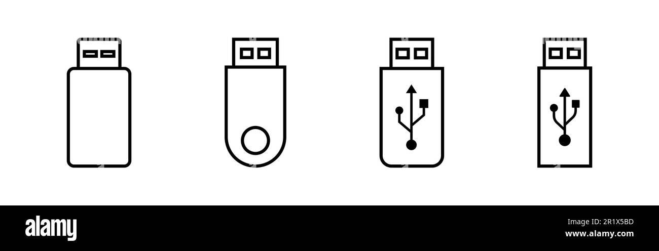 Usb icon vector. Flash disk icon vector Stock Vector Image & Art - Alamy