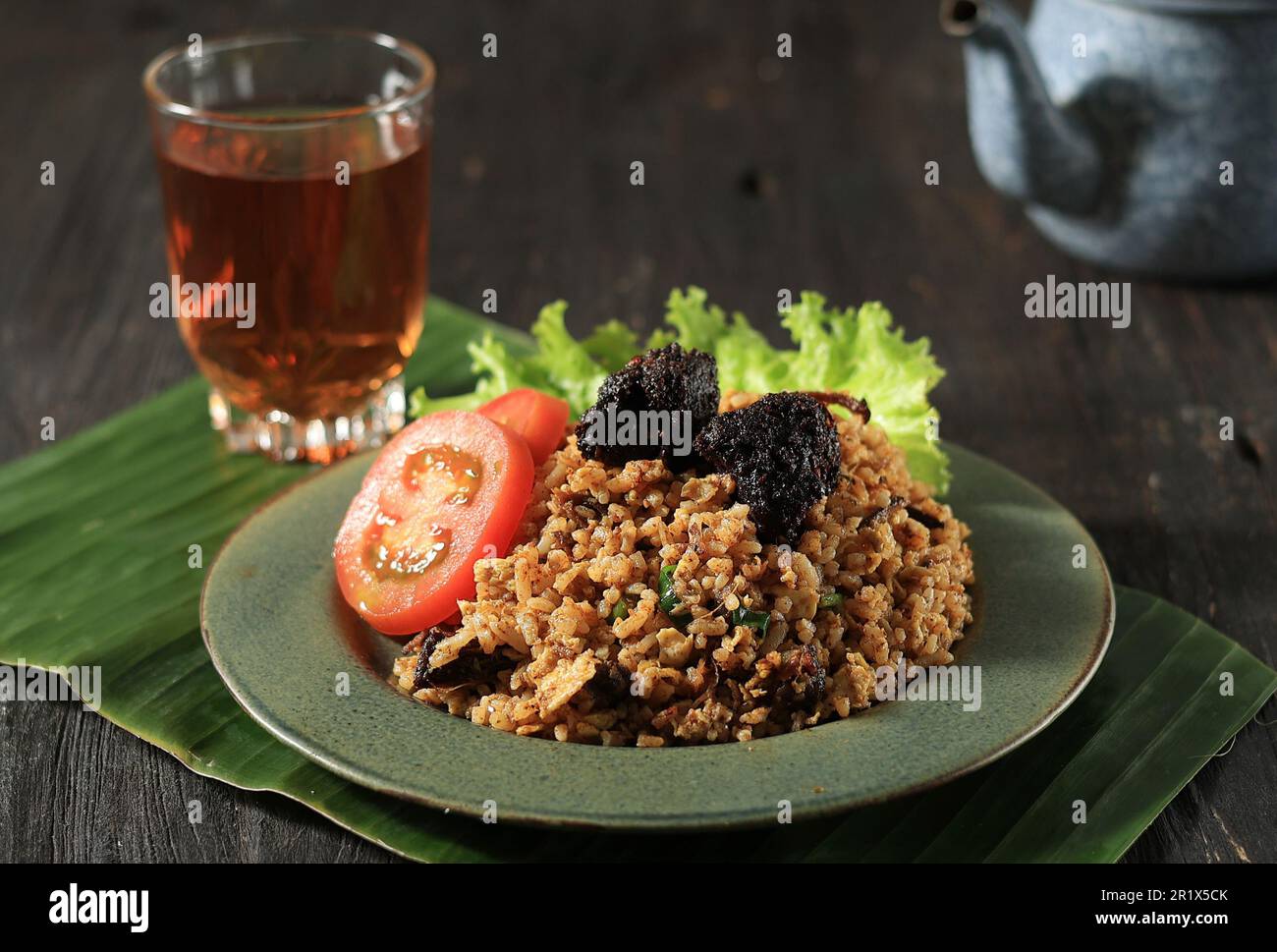 Nasi Goreng Rendang, Fried Rice with Beef Stew Randang with Coconut ...