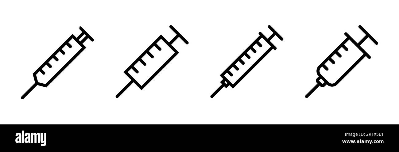 Syringe icon vector. injection icon vector Stock Vector Image & Art - Alamy