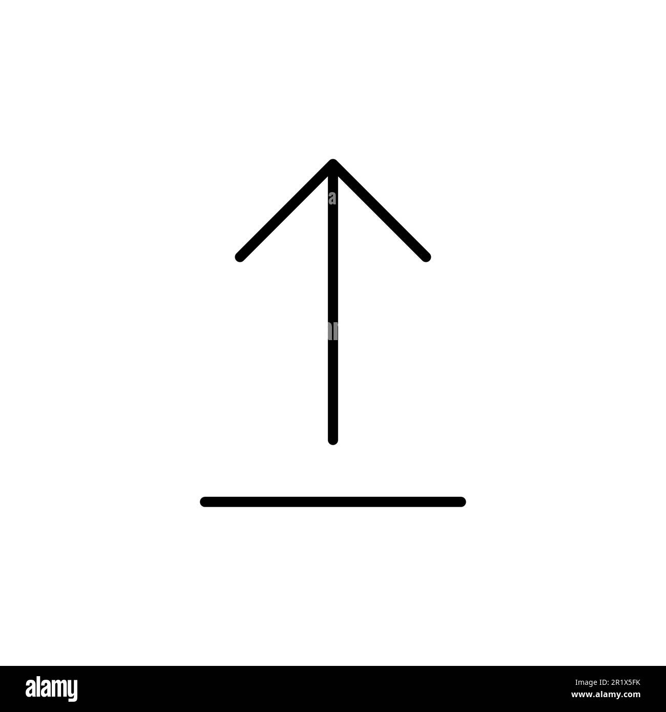 Upload icon vector. load data symbol Stock Vector Image & Art - Alamy