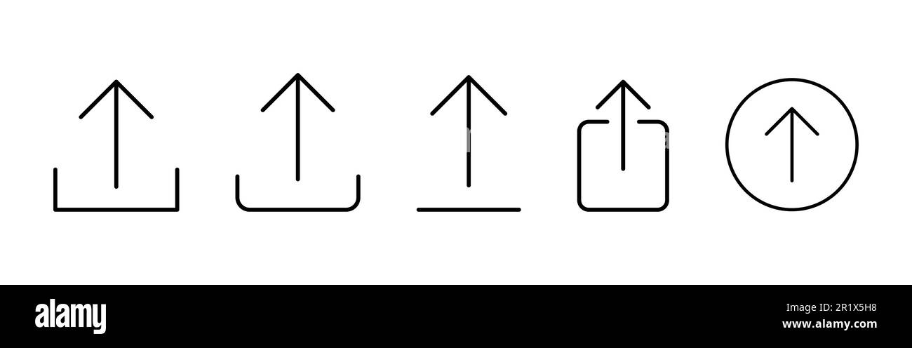 Upload icon vector. load data symbol Stock Vector Image & Art - Alamy
