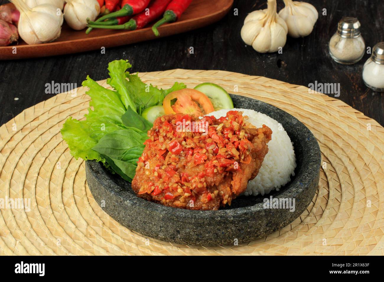 Ayam Geprek is Popular Street Food in Indonesia. Made from Crispy ...