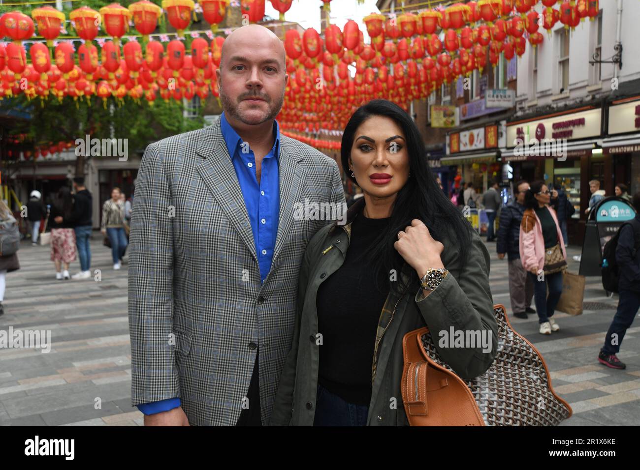 Jonathan Sothcott and Jeanine Sothcott arrive for lunch with Tom Parker ...