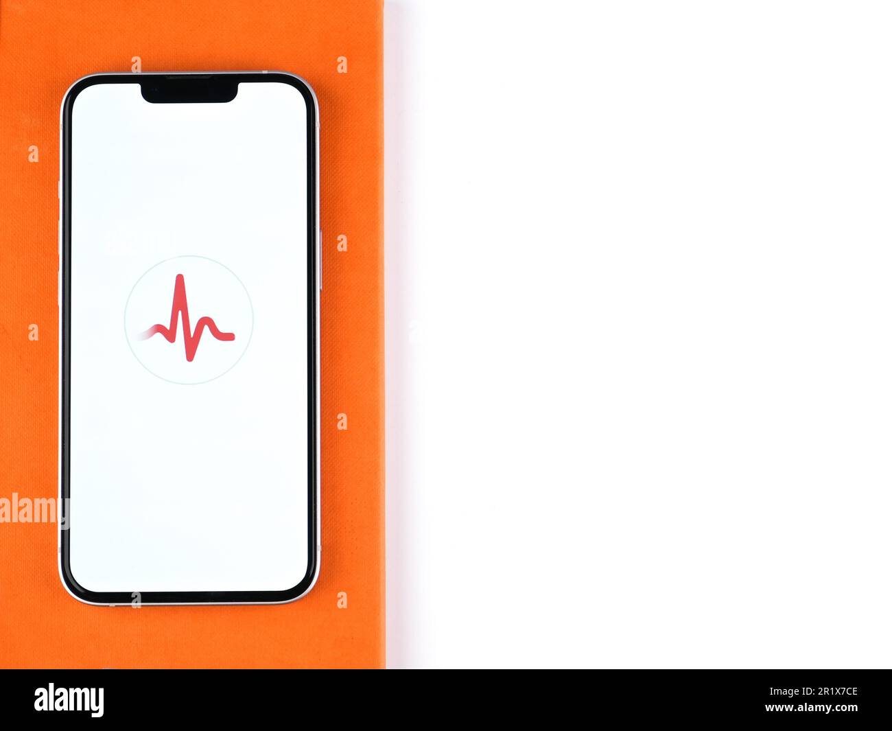 Assam, india - March 30, 2021 : Apple ECG logo on phone screen stock ...