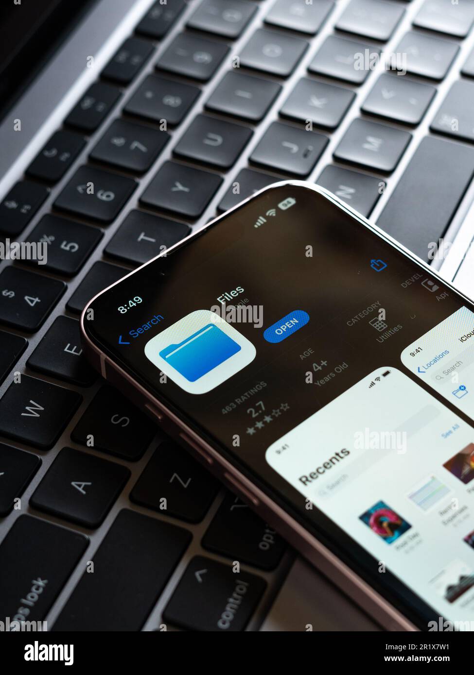 Apple files app logo hi-res stock photography and images - Alamy