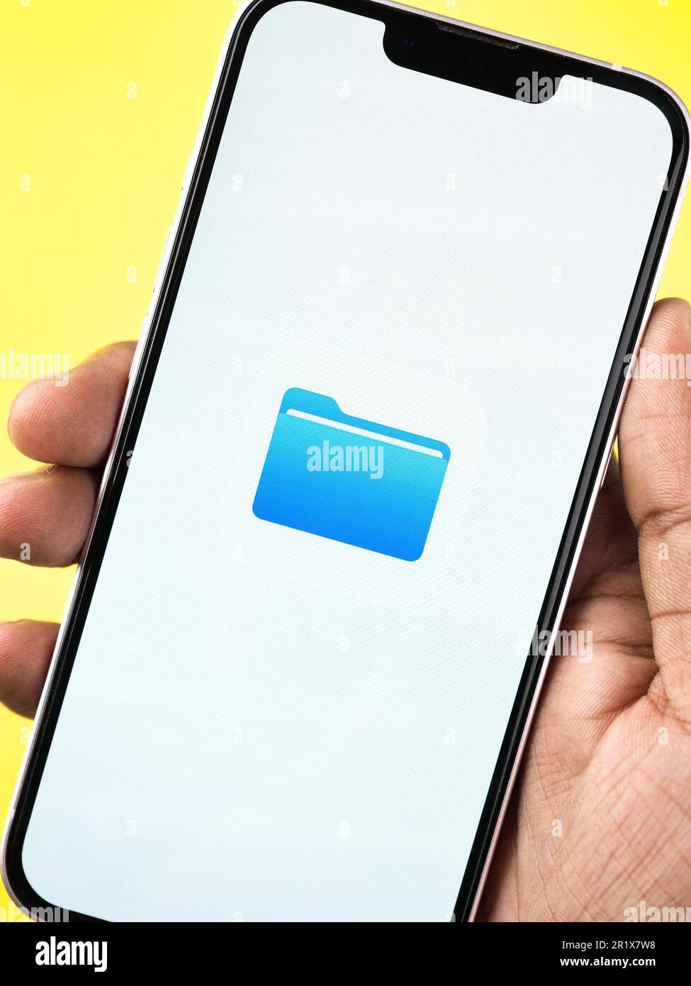 West Bangal, India - February 20, 2023 : Apple Files app on phone ...