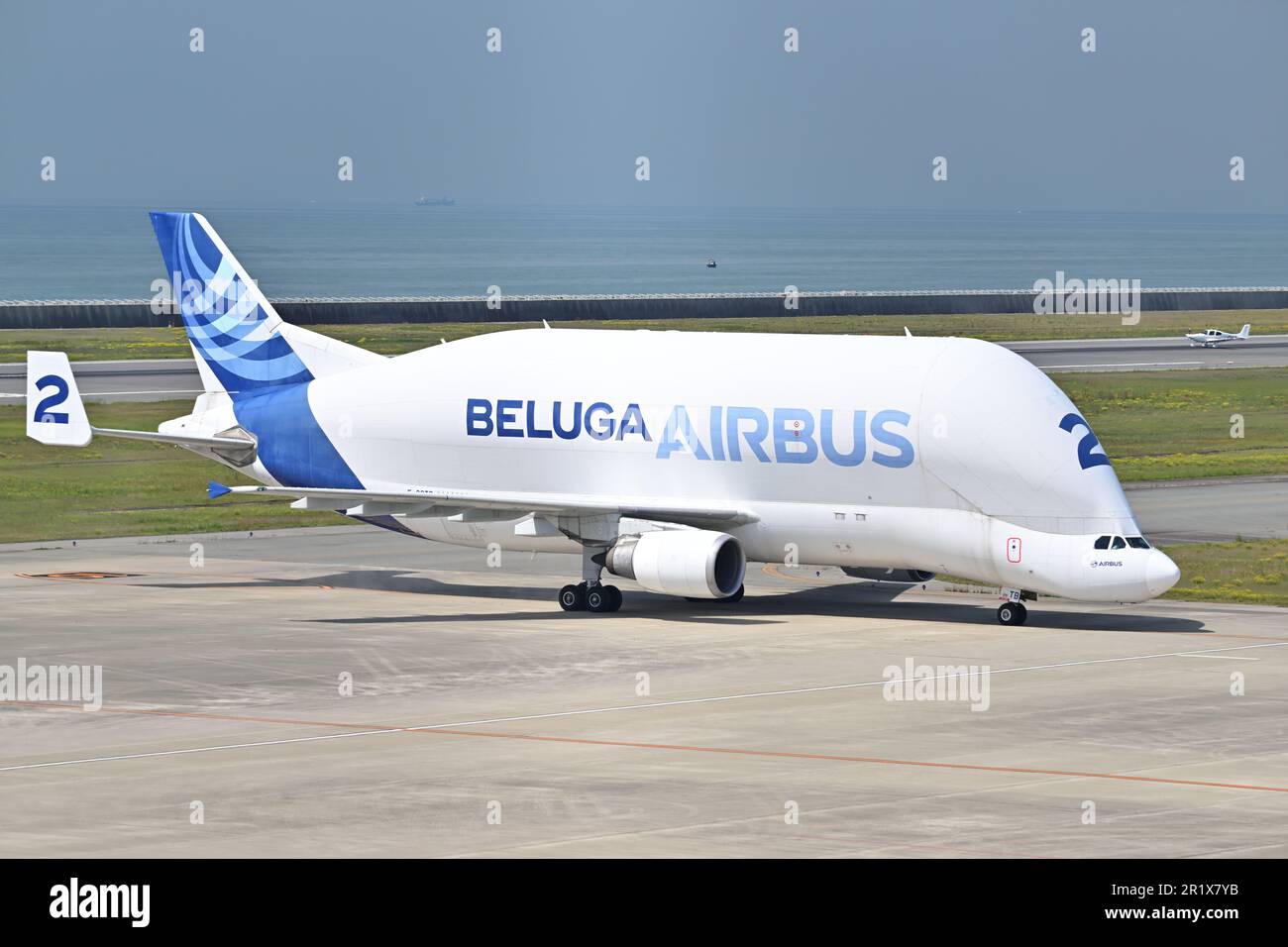 An Airbus A300-600ST "Beluga ST" (F-GSTB) large transport aircraft ...
