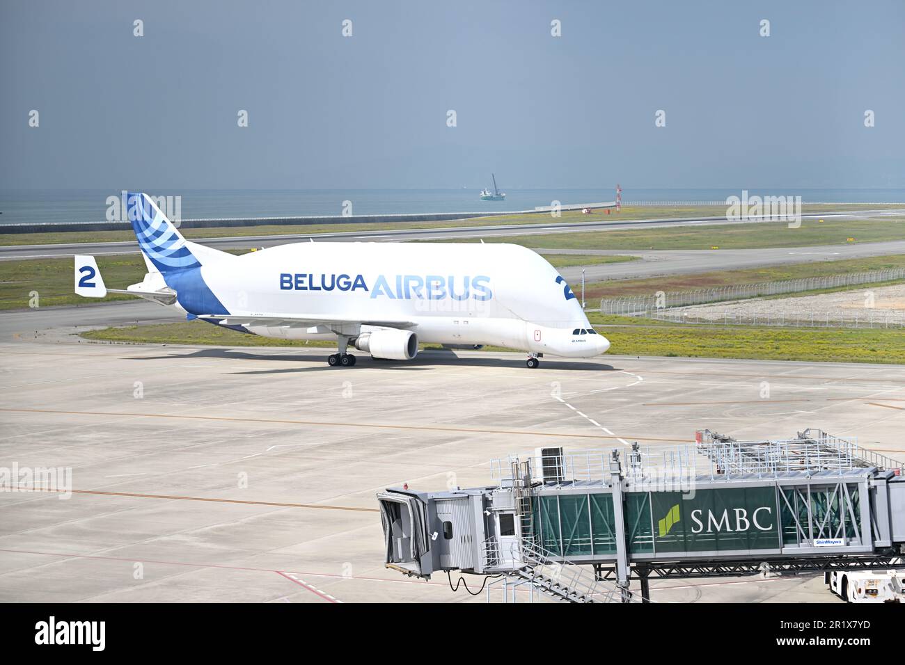 An Airbus A300-600ST "Beluga ST" (F-GSTB) large transport aircraft ...
