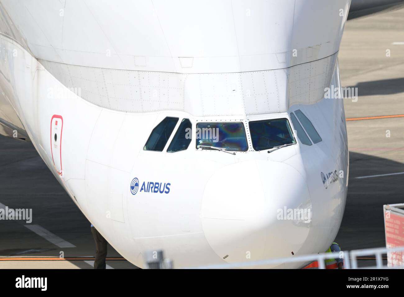 An Airbus A300-600ST "Beluga ST" (F-GSTB) large transport aircraft ...