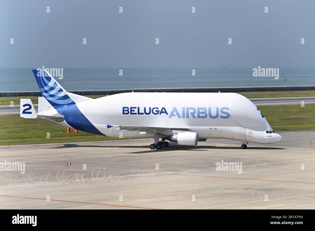 An Airbus A300-600ST "Beluga ST" (F-GSTB) large transport aircraft ...
