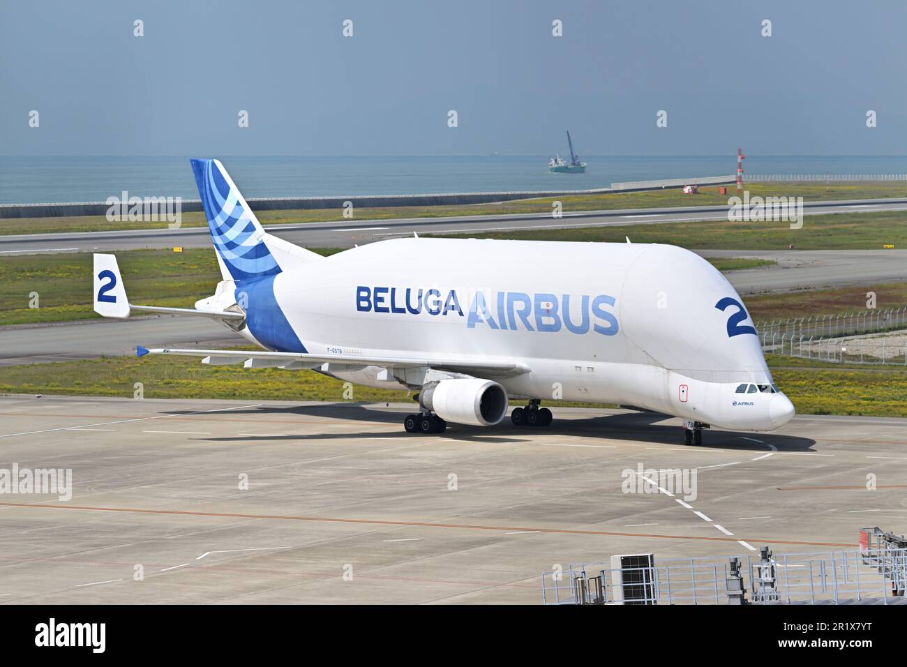 An Airbus A300-600ST "Beluga ST" (F-GSTB) large transport aircraft ...