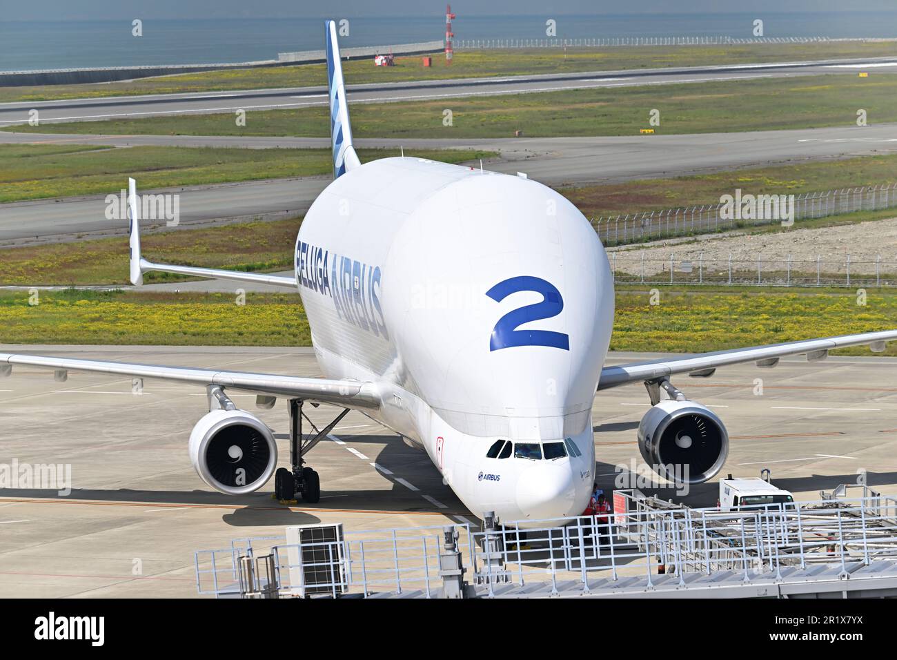 An Airbus A300-600ST "Beluga ST" (F-GSTB) large transport aircraft ...