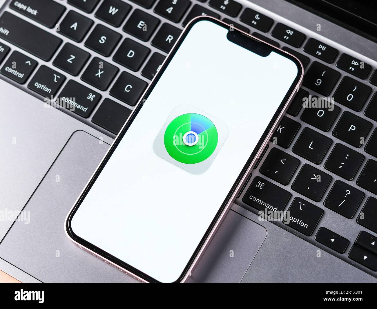West Bangal, India - February 20, 2023 : Apple Find my app on phone ...