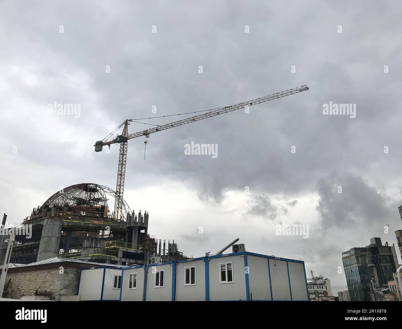 Taksim Mosque construction in Istanbul, Turkey Stock Photo - Alamy