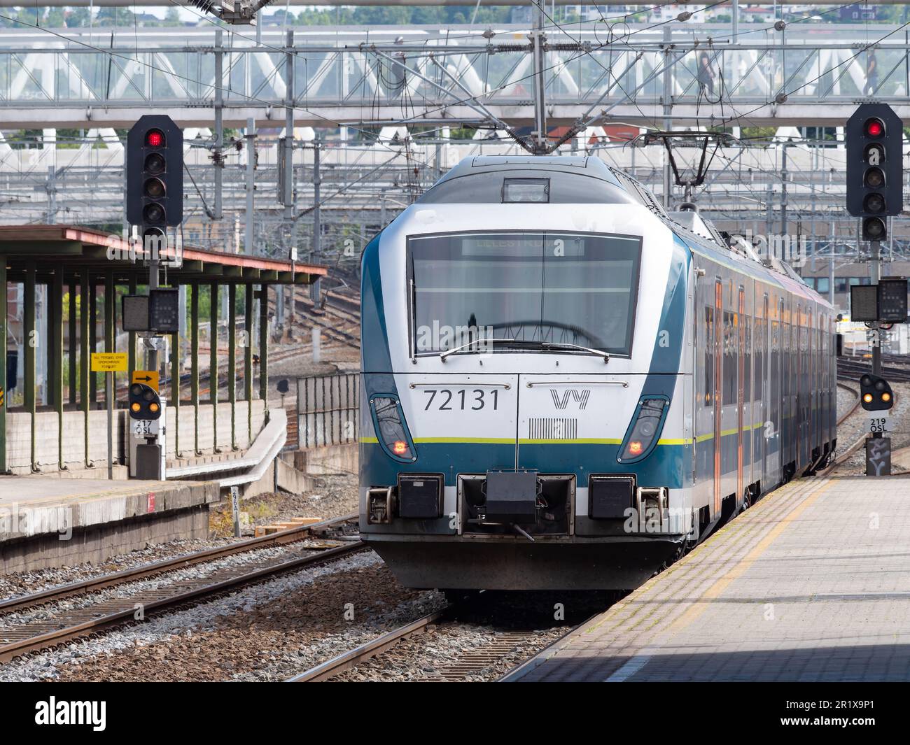 Oslo, Norway - August 20, 2022: Type 72 local train built by ...