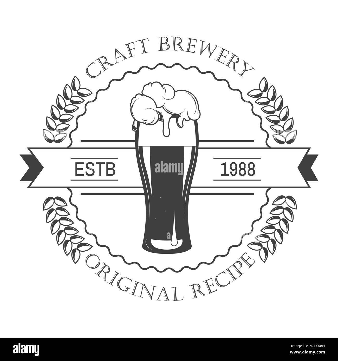 Field glass beer Stock Vector Images - Alamy