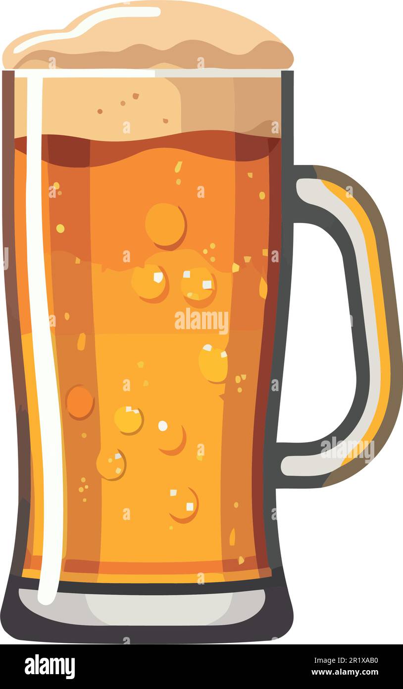 Beer mug foam over Stock Vector Images - Alamy