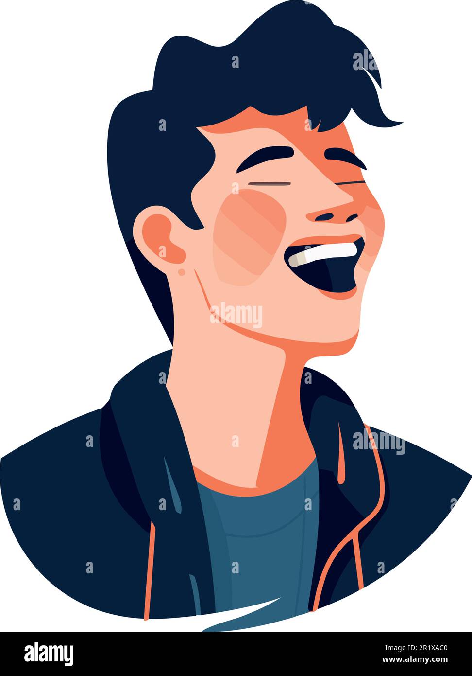 Portrait teenager jacket Stock Vector Images - Alamy