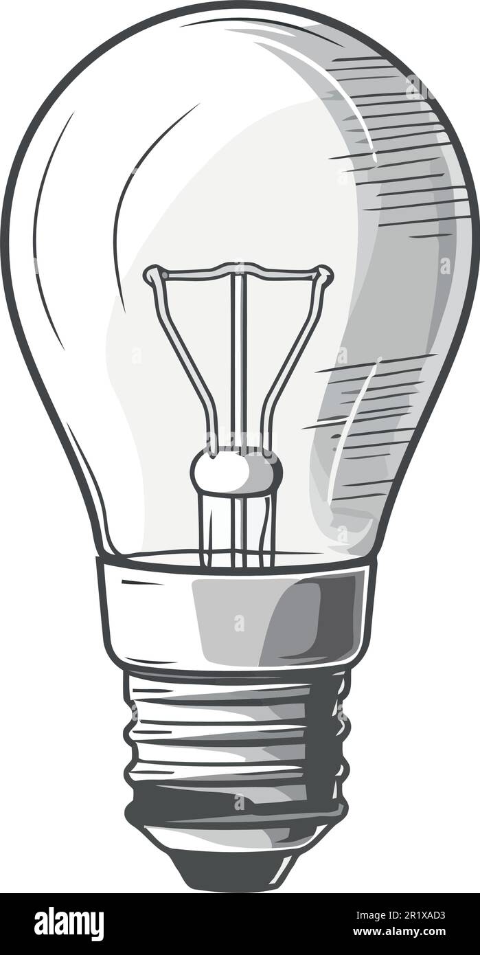 light bulb design vector over white Stock Vector Image & Art - Alamy