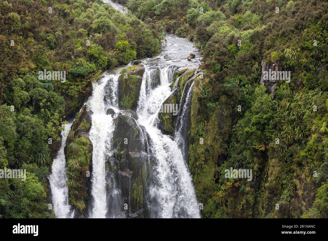 Waipunga Falls along SH5 New Zealand, North Island, Mohaka River Stock Photo - Alamy