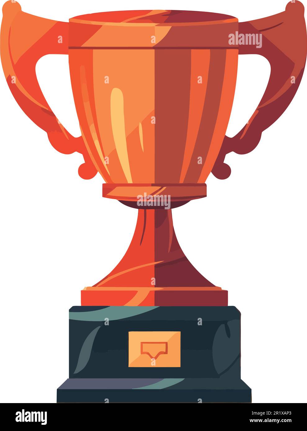 First place trophy over white Stock Vector Image & Art - Alamy