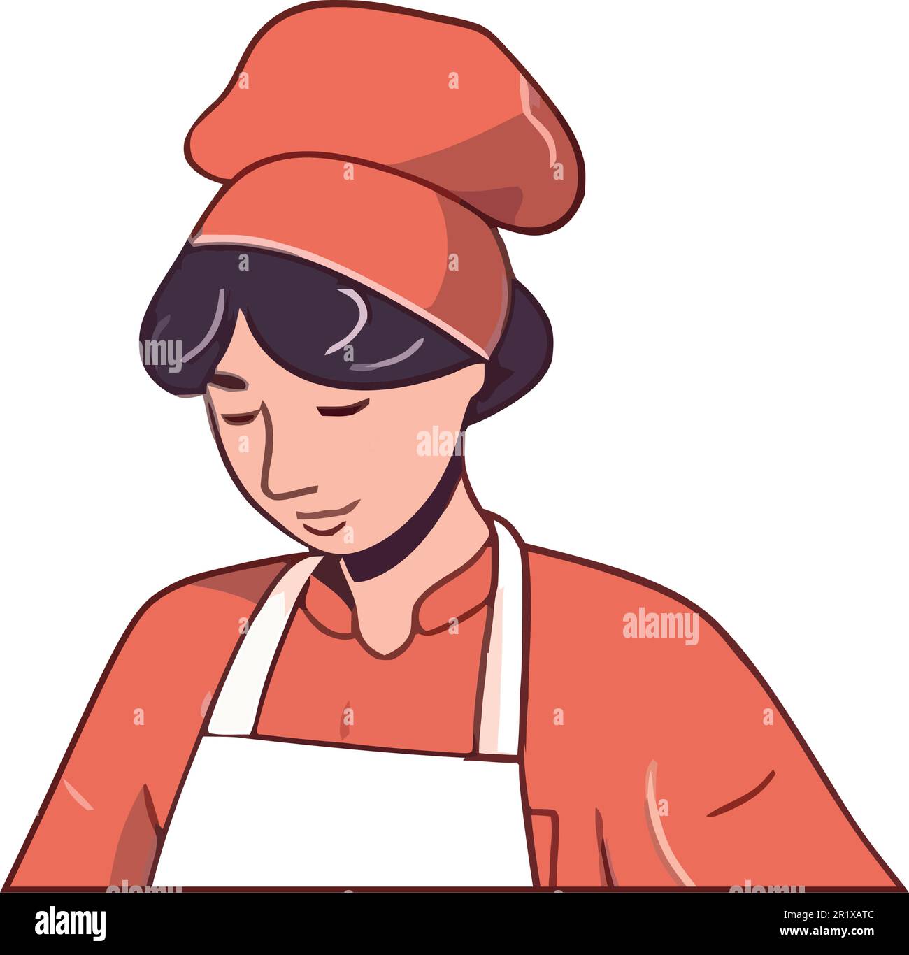 Professional cooking front cooking Cut Out Stock Images & Pictures - Alamy