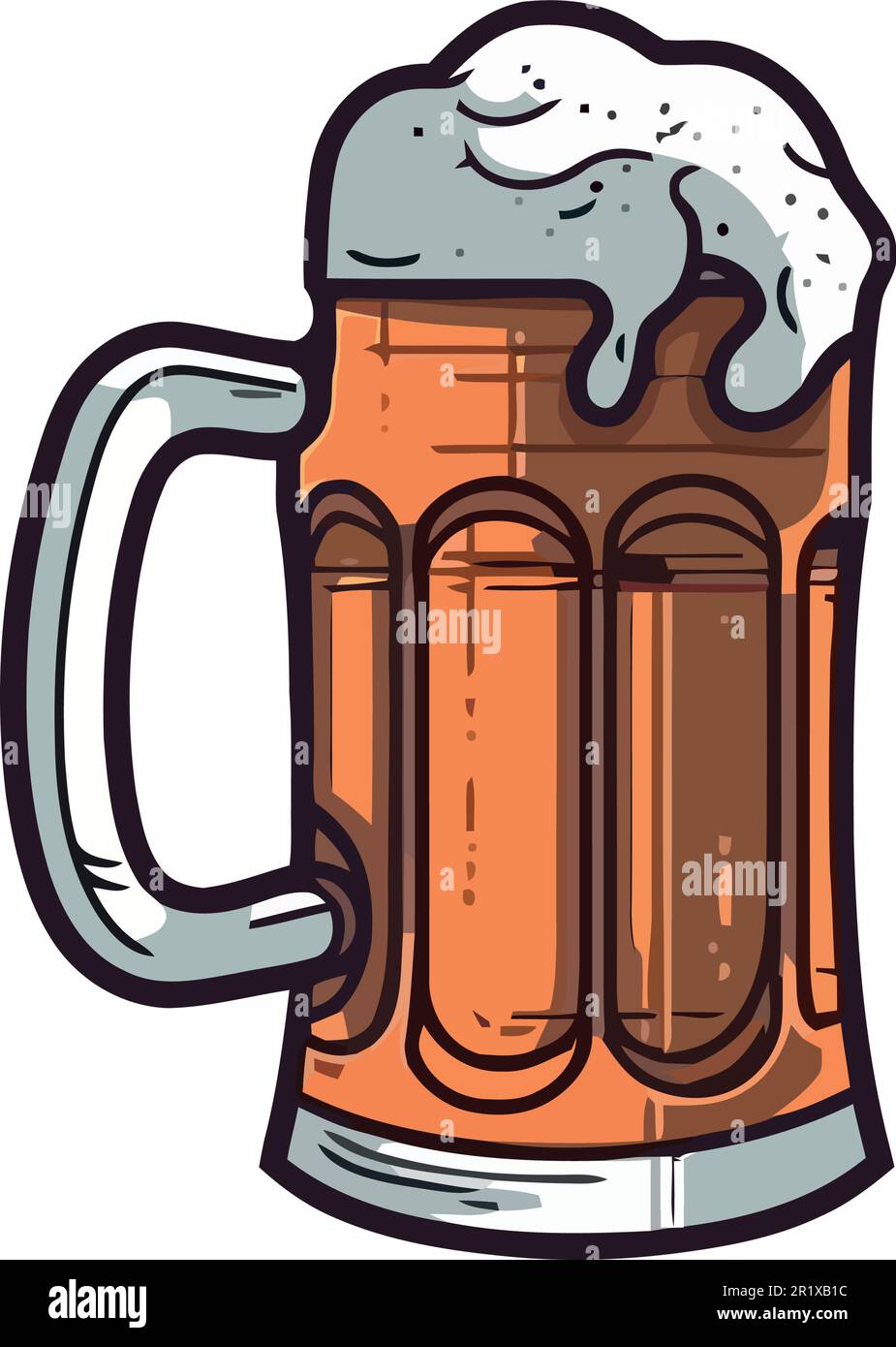 Beer mug foam over Stock Vector Images - Alamy