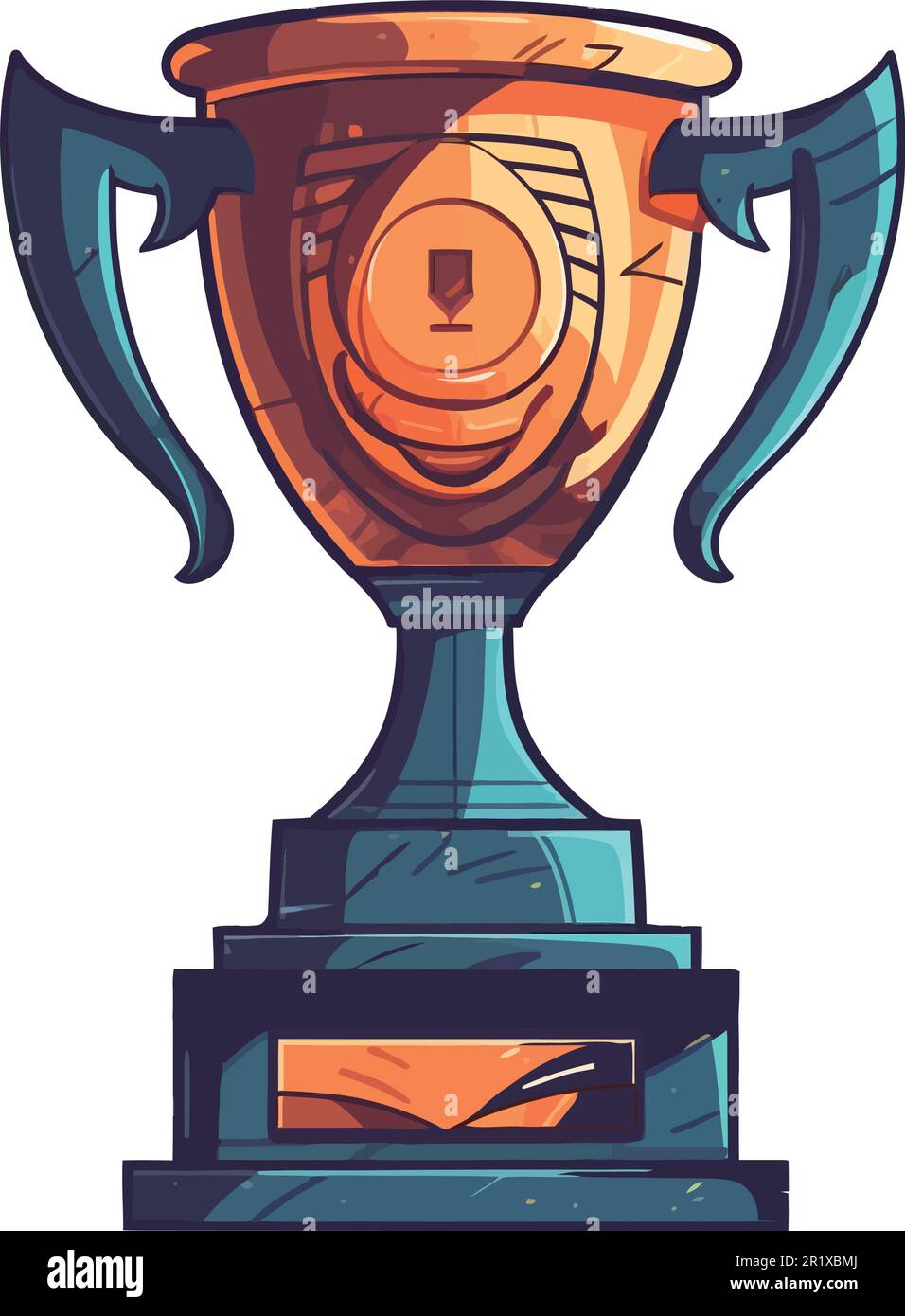 First place trophy vector over white Stock Vector Image & Art - Alamy