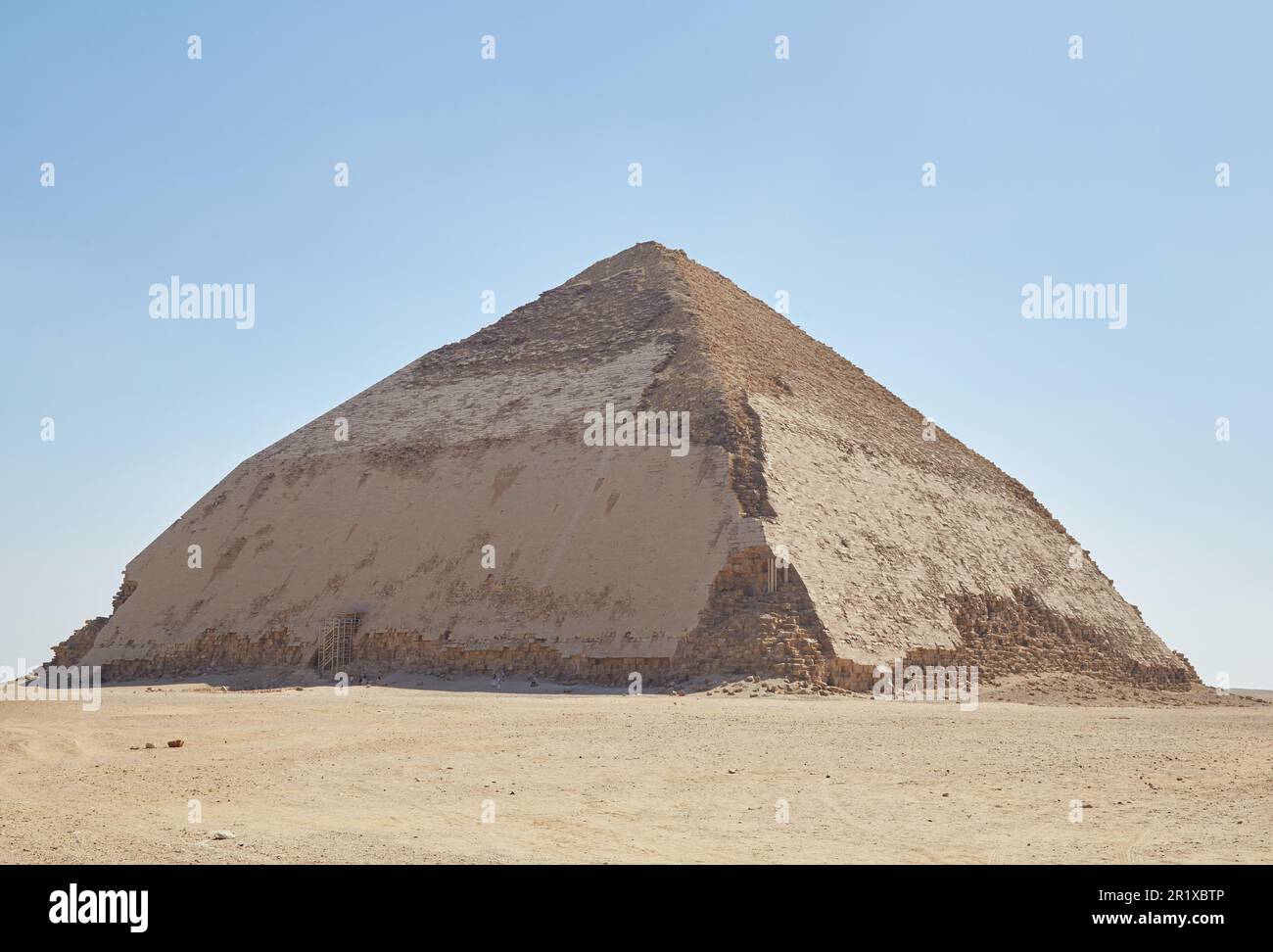 The unique Bent Pyramid of Dahshur, Egypt, built by the Pharaoh Sneferu ...