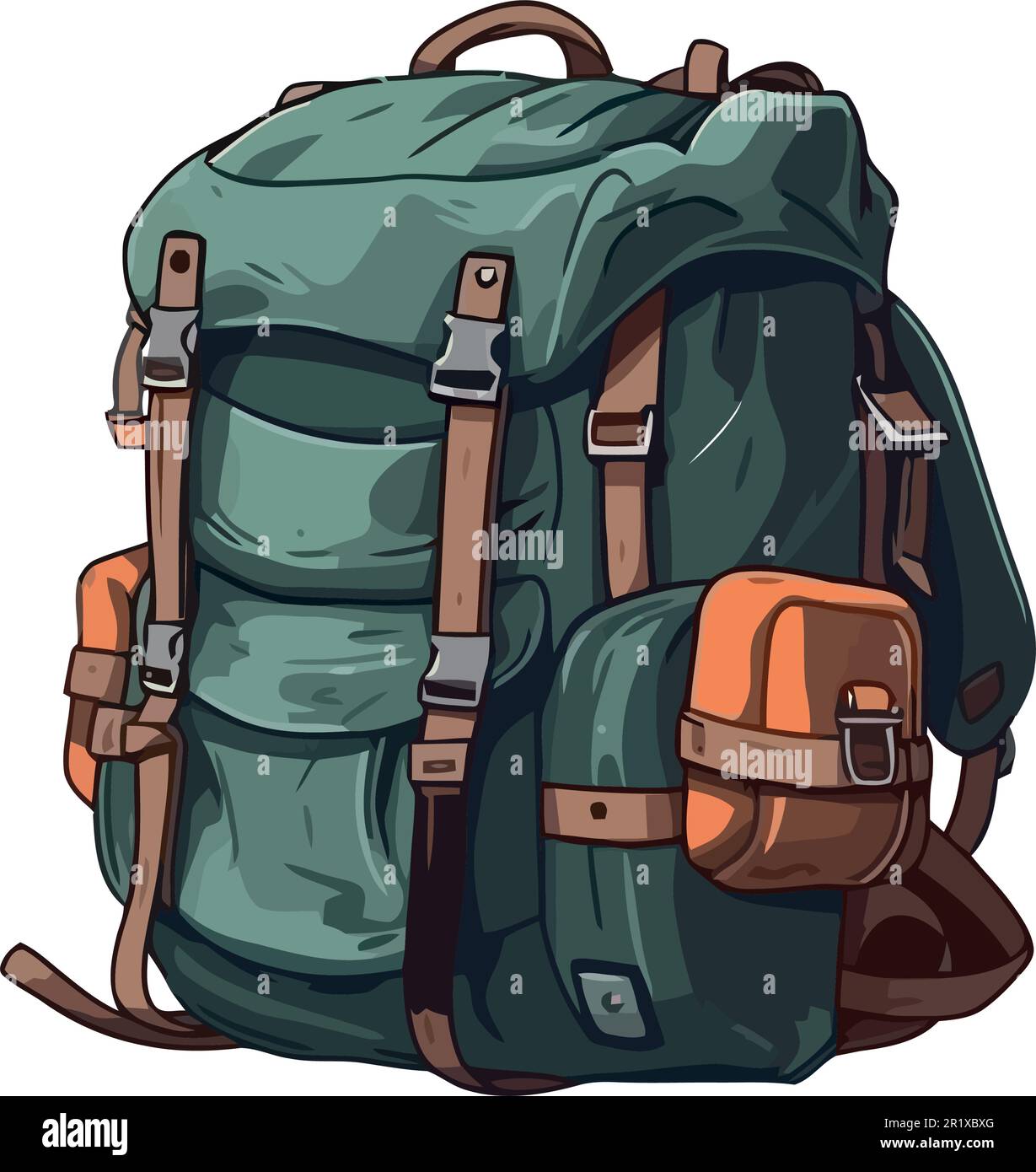 colored backpack illustration over white Stock Vector Image & Art - Alamy