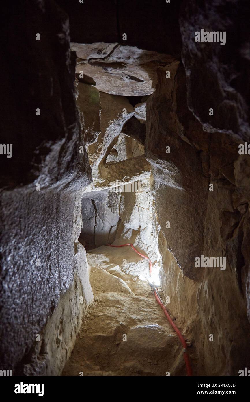 The unique Bent Pyramid of Dahshur, Egypt, built by the Pharaoh Sneferu ...