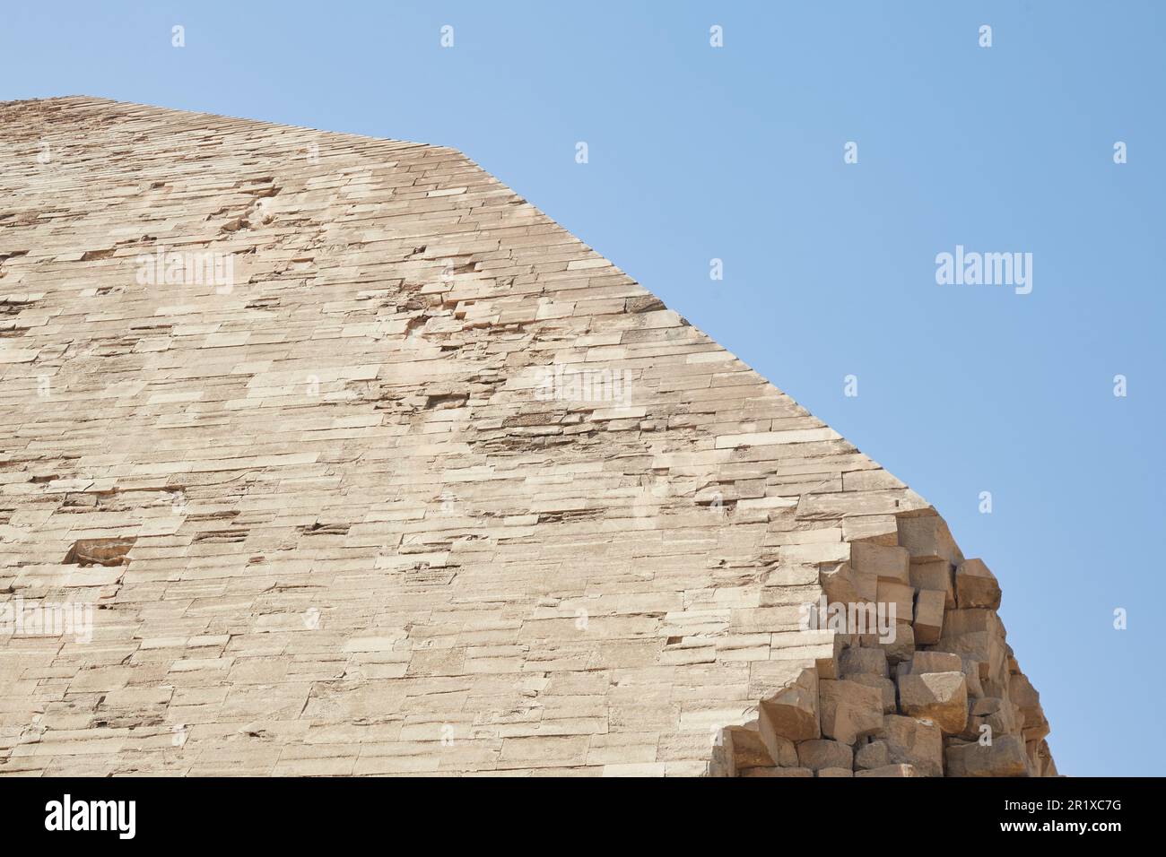 The unique Bent Pyramid of Dahshur, Egypt, built by the Pharaoh Sneferu of the Old Kingdom's 4th ...