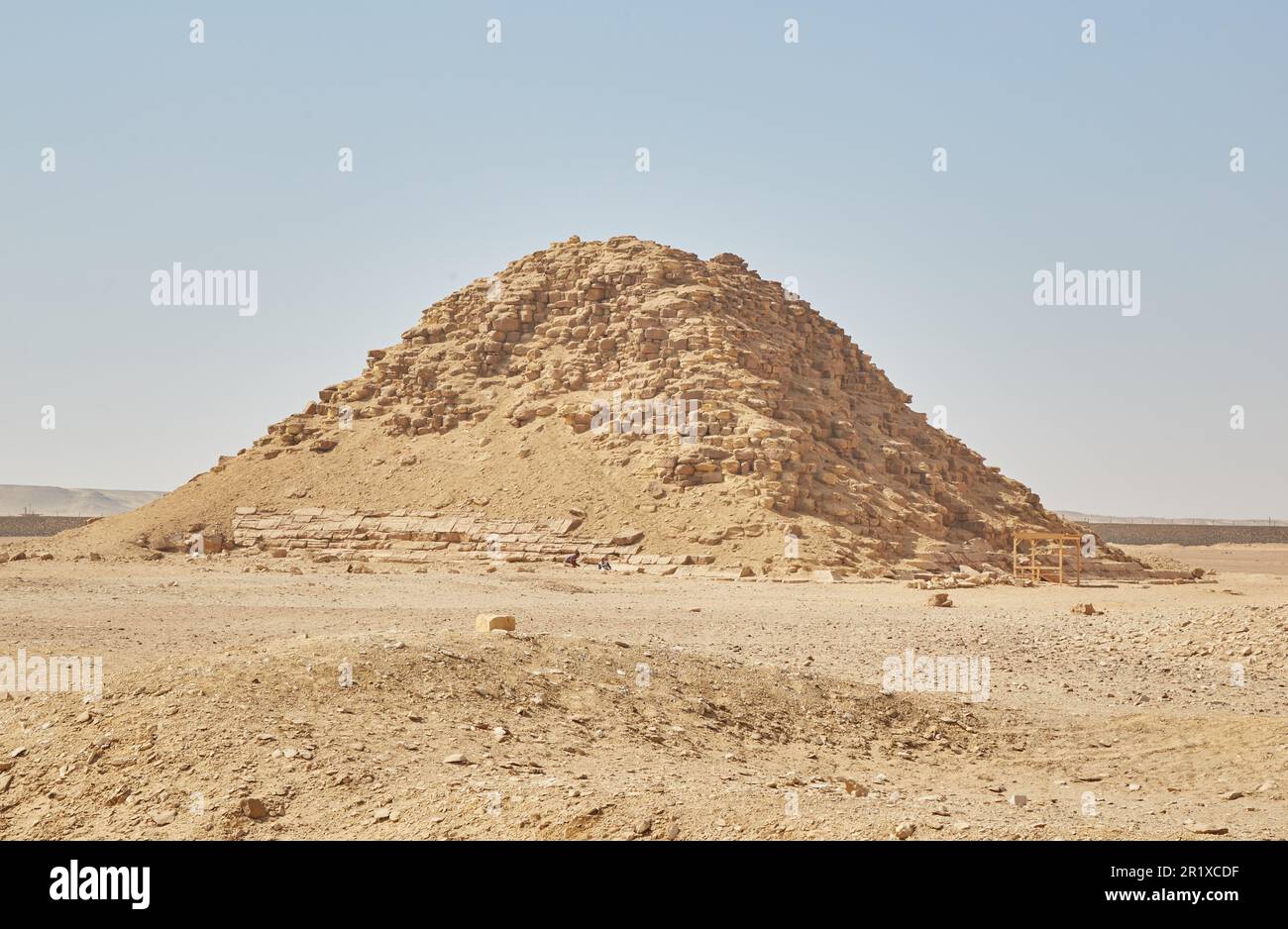 The unique Bent Pyramid of Dahshur, Egypt, built by the Pharaoh Sneferu ...