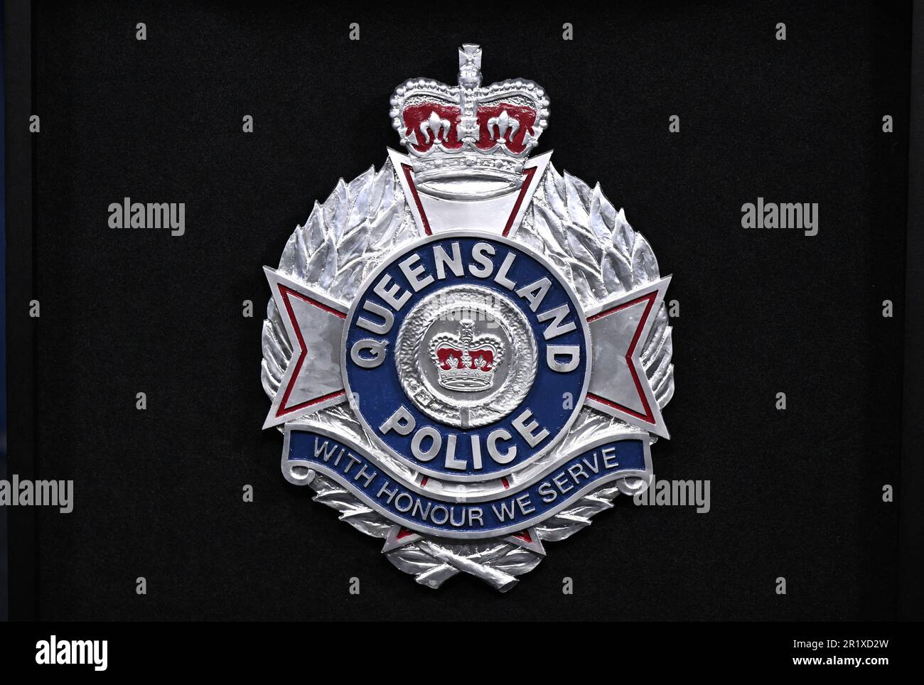The Queensland Police emblem is seen at the Queensland Police ...
