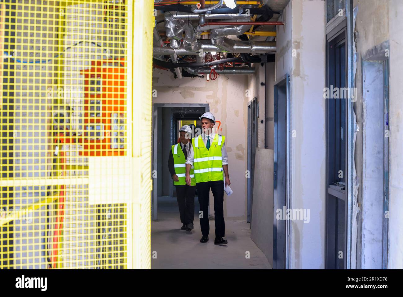 New South Wales Premier Chris Minns arrives for a tour of the Deicorp ...